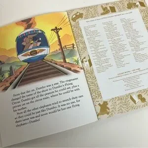 Disney | Toys | Vintage Disney Dumbo Little Golden Book 8s 90s ...